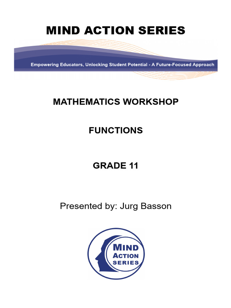Functions - Grade 11 23 April 2025 | PDF | Asymptote | Function (Mathematics)