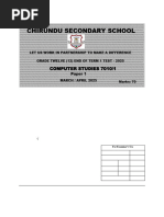 Computer PP1 QP | PDF | Computer Science | Computer Architecture