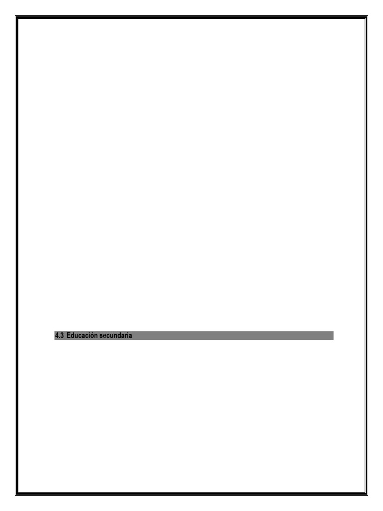 Estructura Secundaria | PDF | Plan de estudios | Educación Secundaria