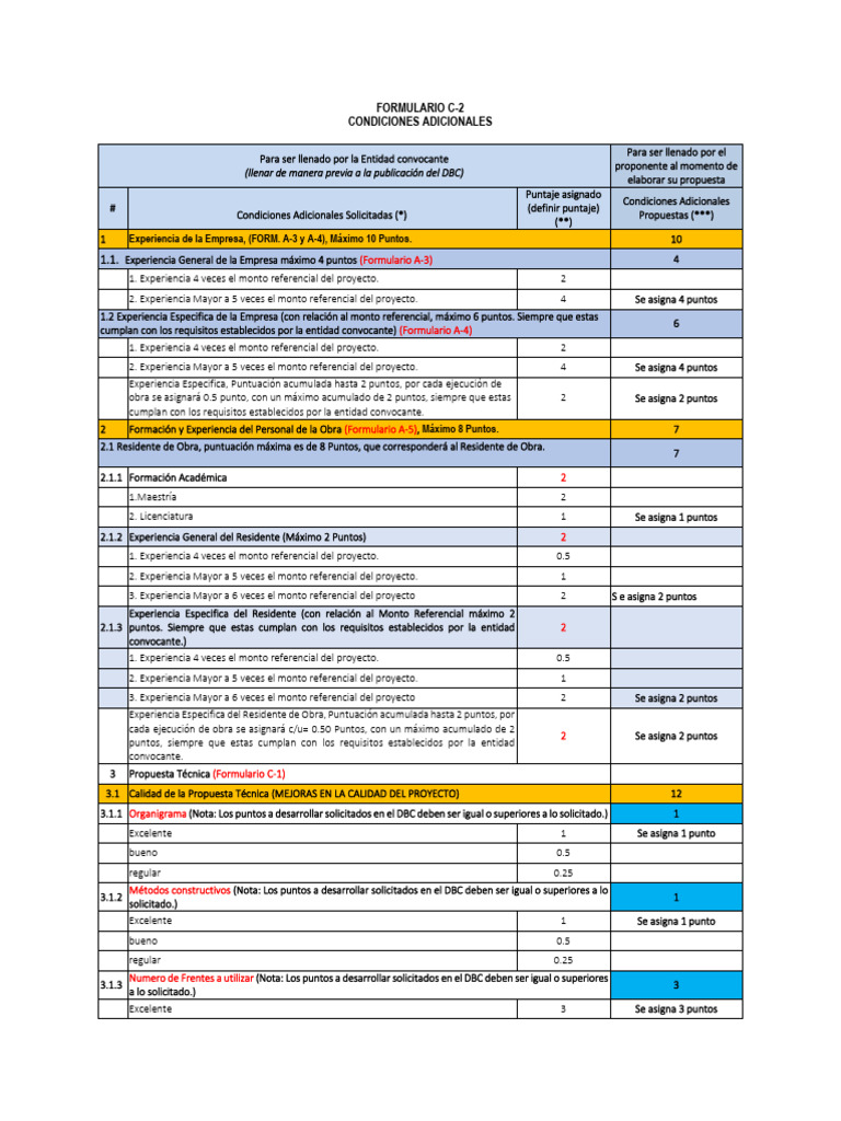 Formulario C 2 | PDF
