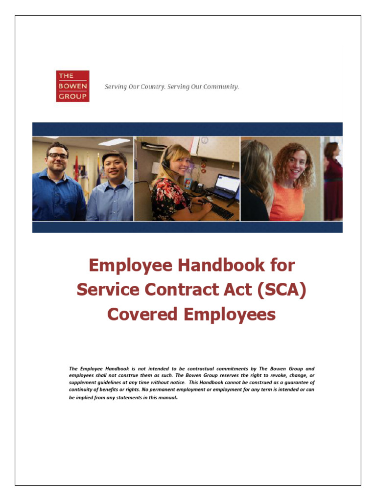 Employee Handbook - SCA Team UT 7.2021 | PDF | Overtime | Family And ...