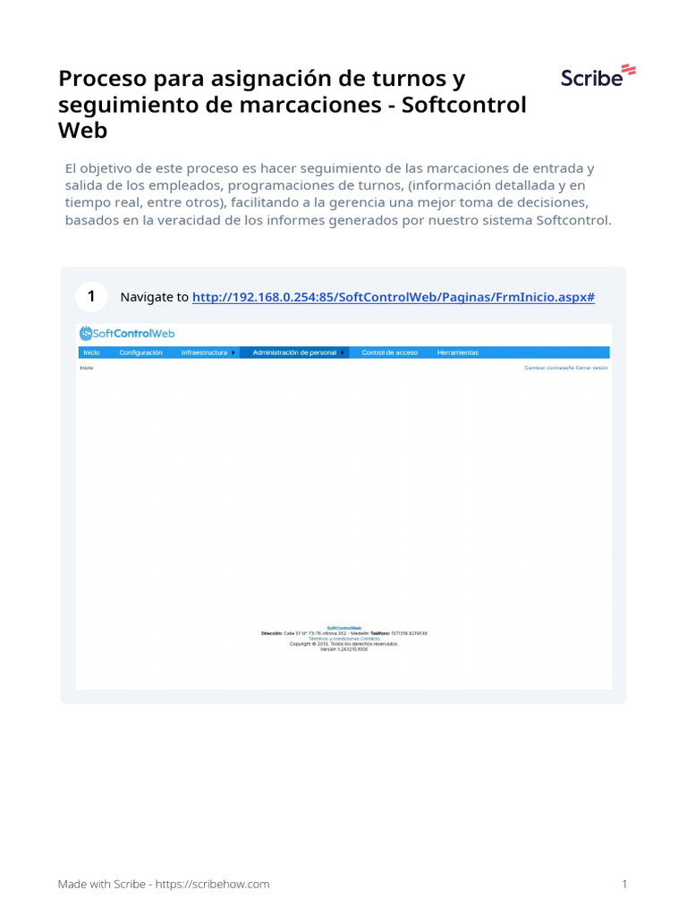 Proceso Asignación Turnos y Seguimiento Marcaciones-Softcontrol 03-04-2025 | PDF