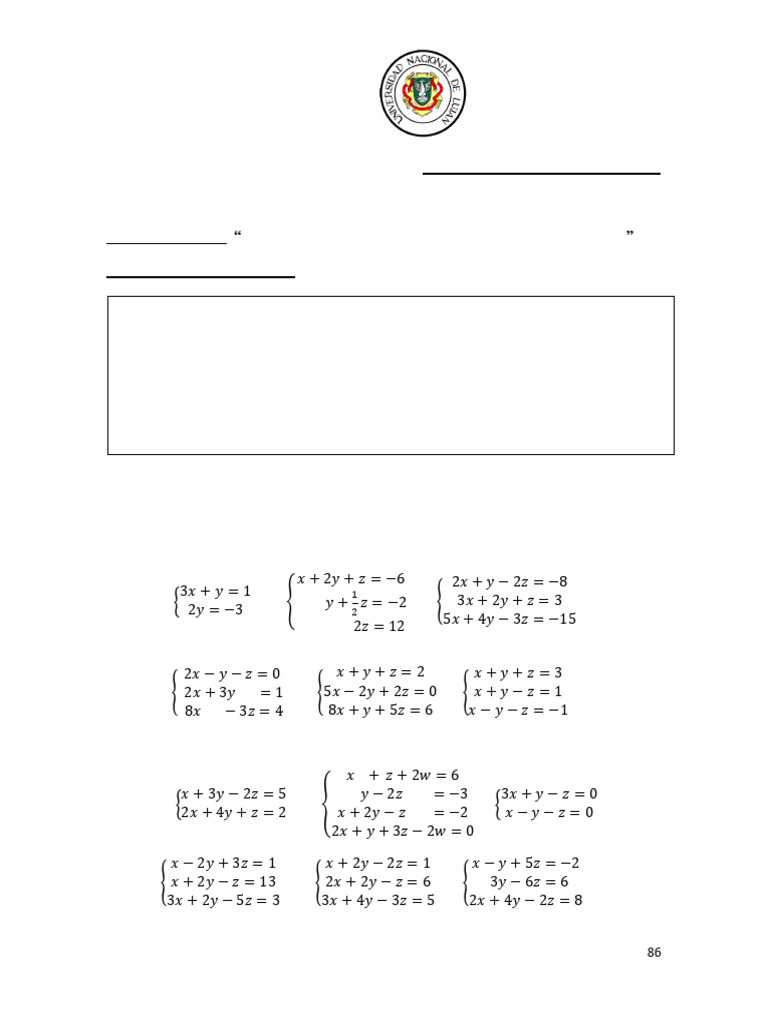 TP4 Unidad 1 y 2 Sistemas-Matrices-Determinante | PDF | Matriz (Matemáticas) | Determinante