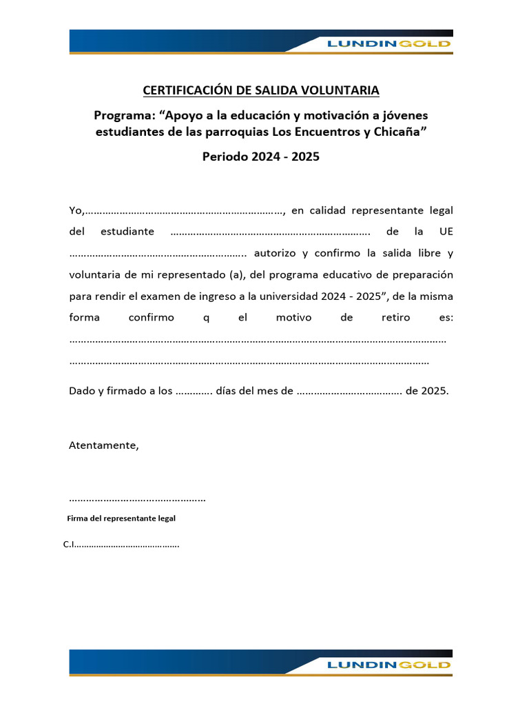 Carta de Retiro-1 | PDF