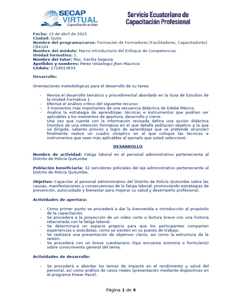 Plantilla para Entrega de Tareas-Word 2024. | PDF | Sicología ...