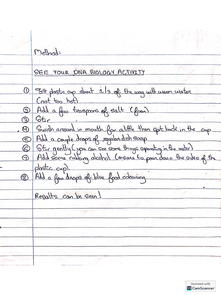 Biology Activity | PDF