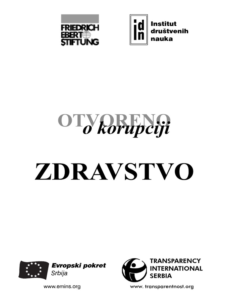 Korupcija Zdravstvo | PDF