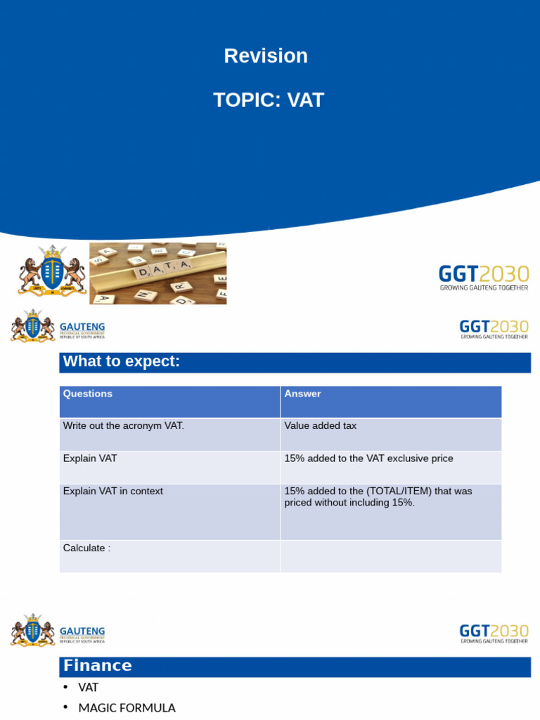 VAT Revision | PDF