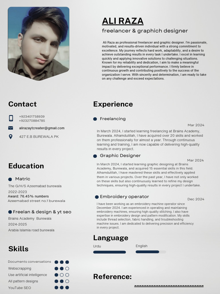 Simple Professional CV Resume - 20250507 - 175251 - 0000 | PDF ...