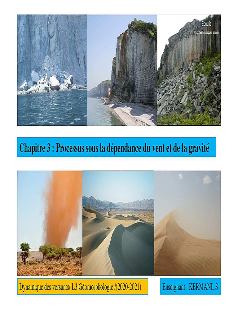 Chapitre 03 Processus Sous La Dã©pendance Du Vent Et de La Gravitã© | PDF