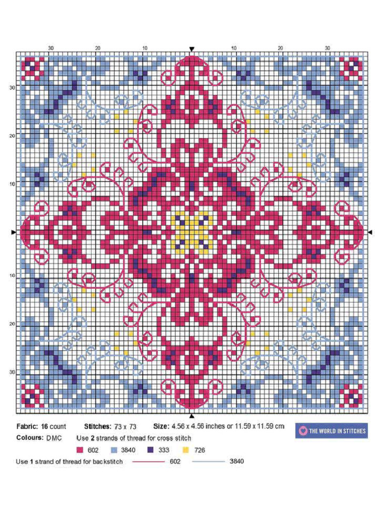 Kind of Tudor Rose Cross Stitch Pattern | PDF
