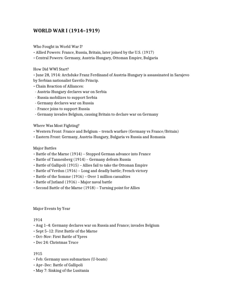 WWI WWII Global Summary Part2 | PDF | World War II | World War I