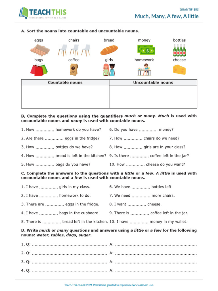 Much Many Few Little Quantifiers | PDF