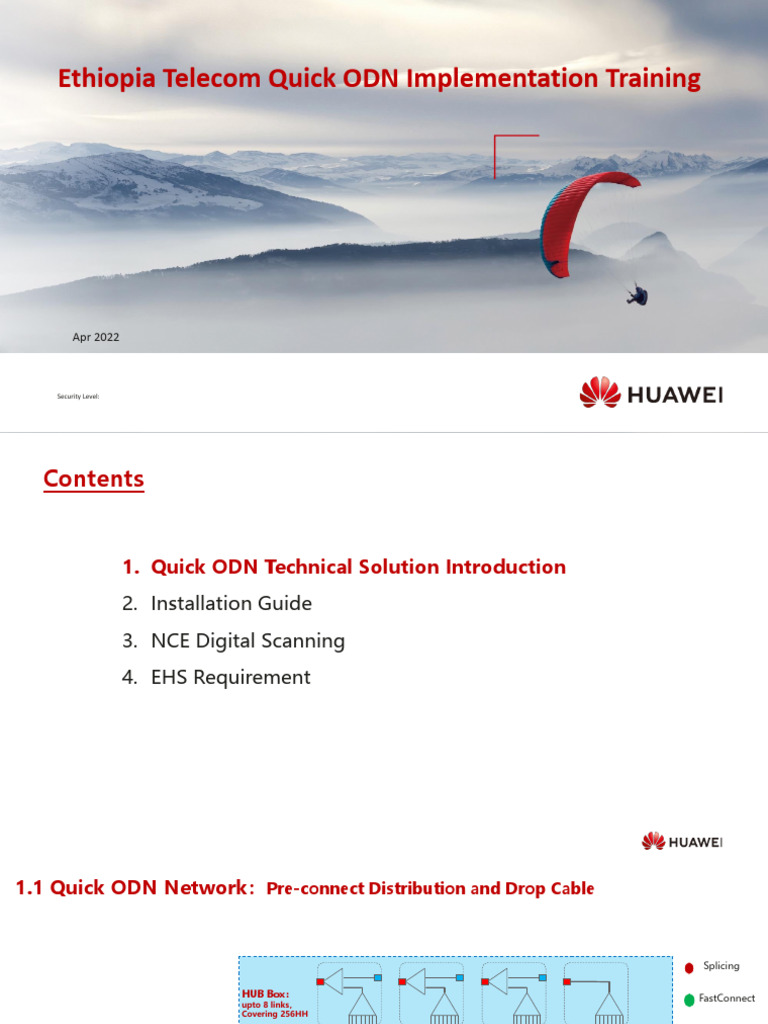 Quick ODN Training for Ethiopia Telecom | PDF | Qr Code | Optical Fiber