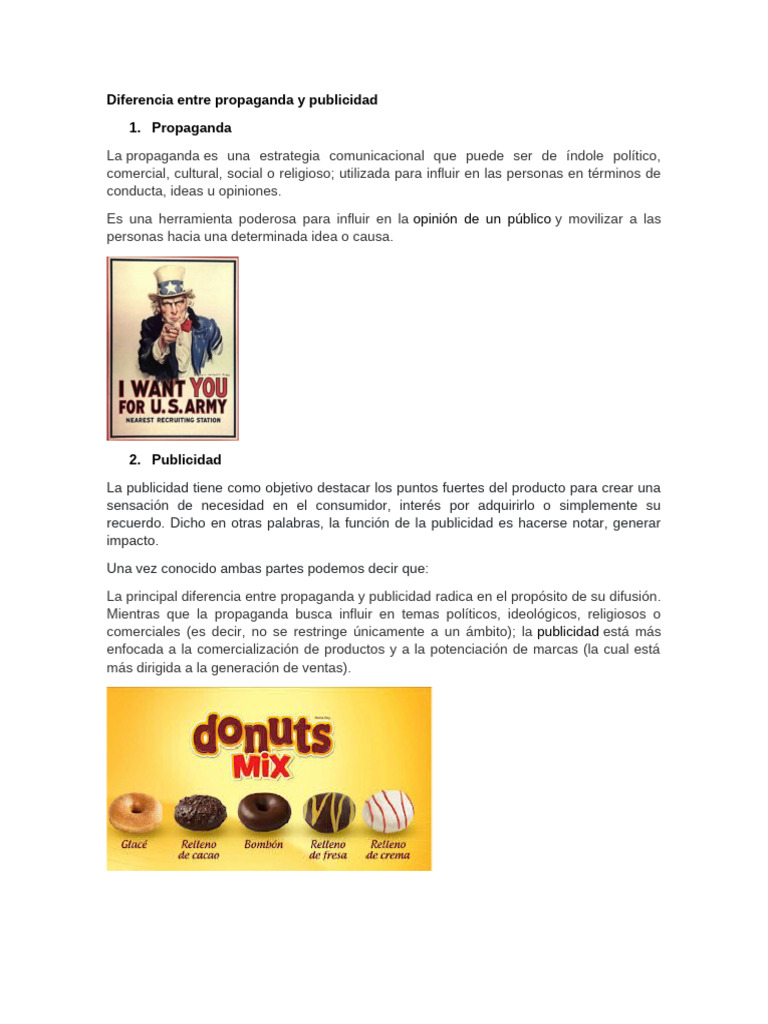Propaganda vs Publicidad: Diferencias Clave | PDF | Publicidad | Marca