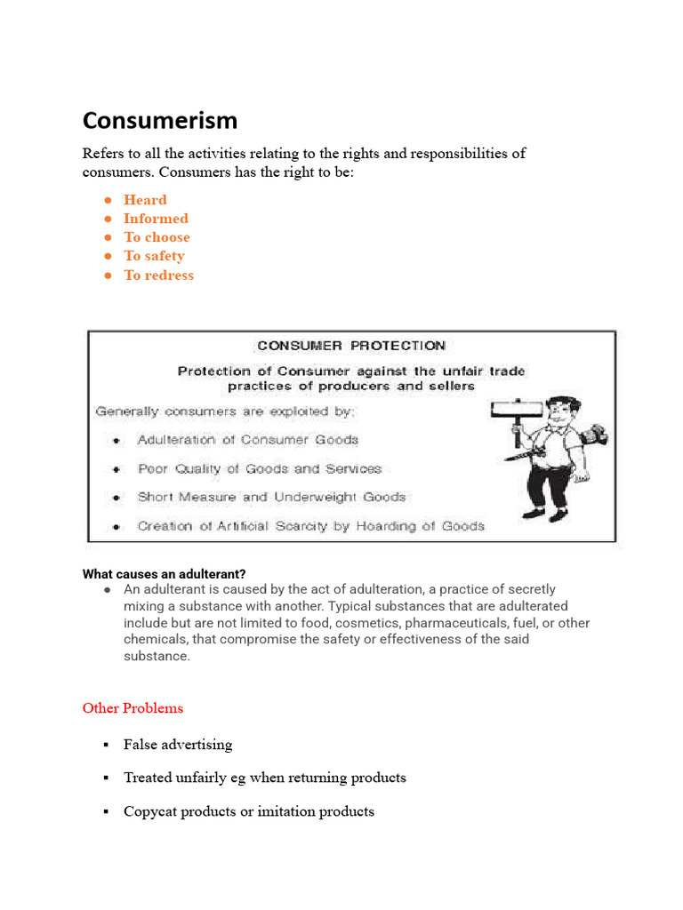 Understanding Consumer Rights and Protections | PDF