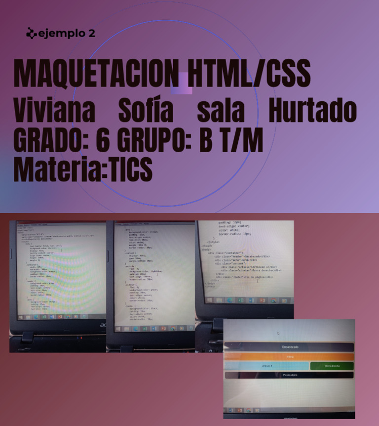 Maquetación HTML y CSS | PDF