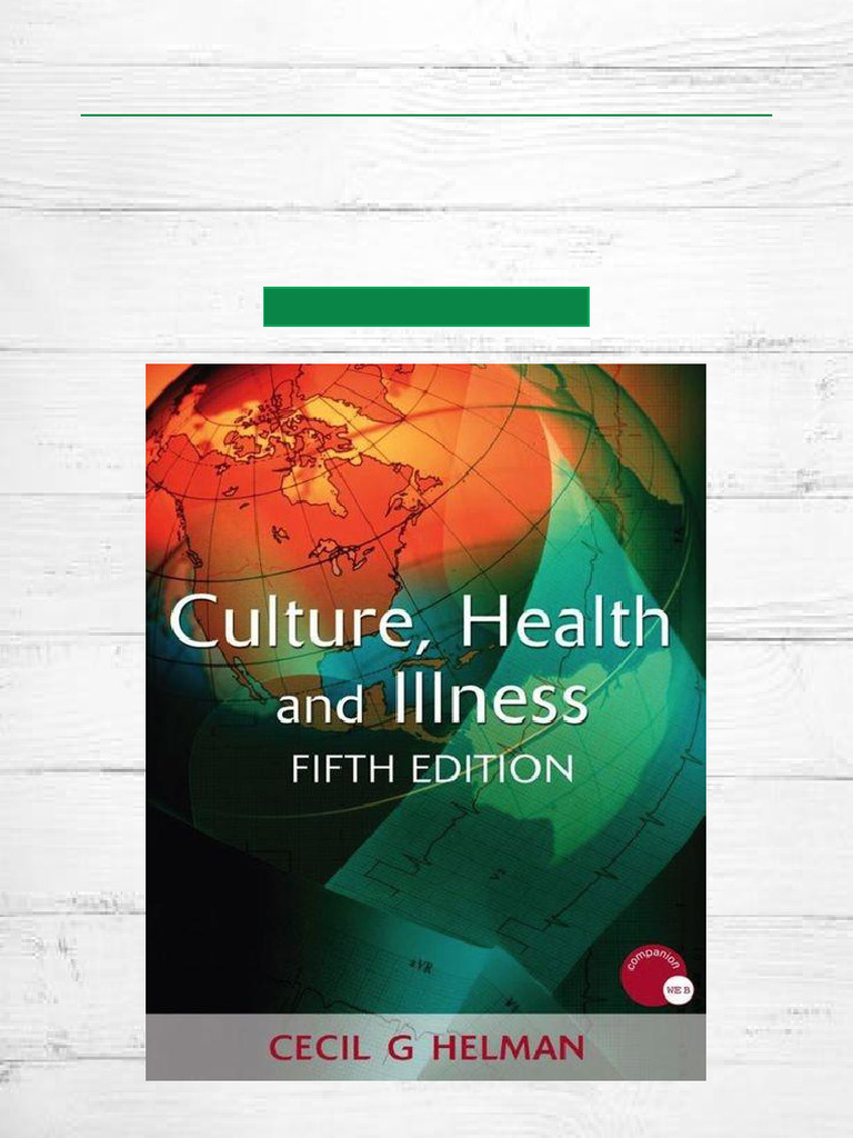 New Release Culture, Health and Illness 5th Edition Reference Book ...