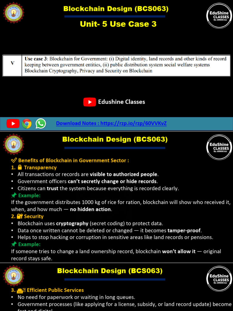 Blockchain in Government Services | PDF | Public Key Cryptography ...