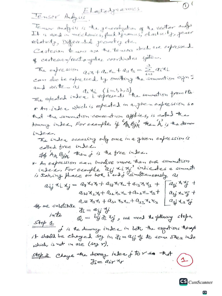 Tensor Analysis | PDF