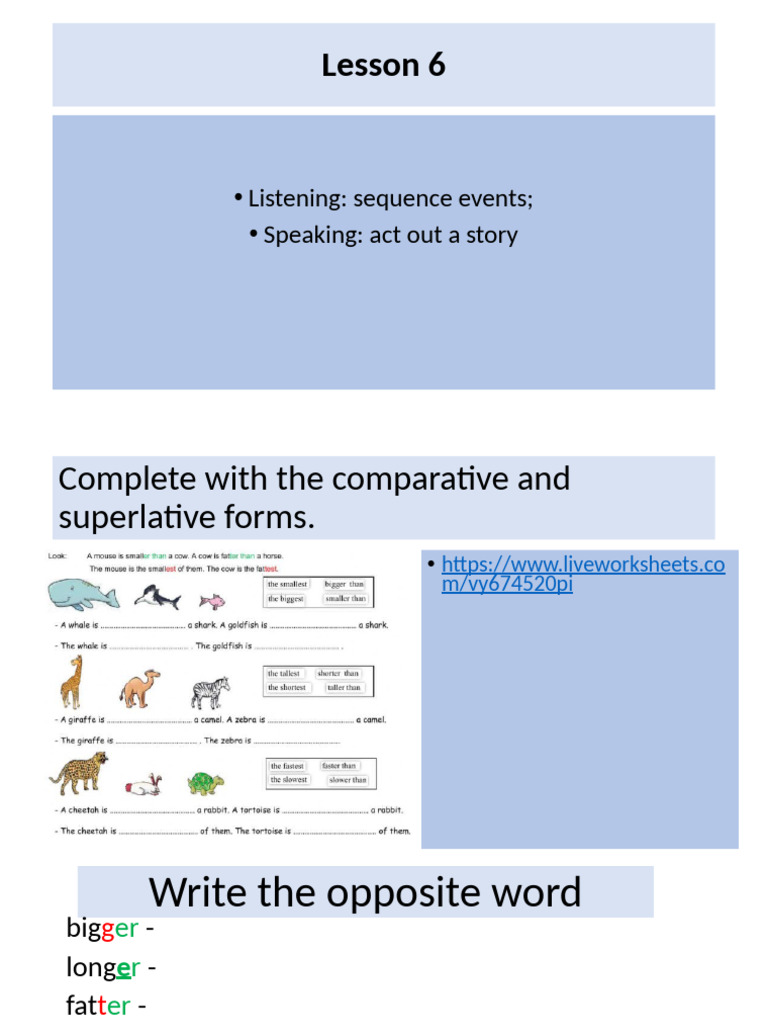 Unit 6 Lesson 6 | PDF