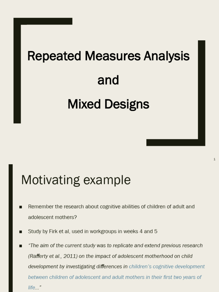 Lecture 4 Repeated Measures Pdf Bayesian Inference Statistical Theory