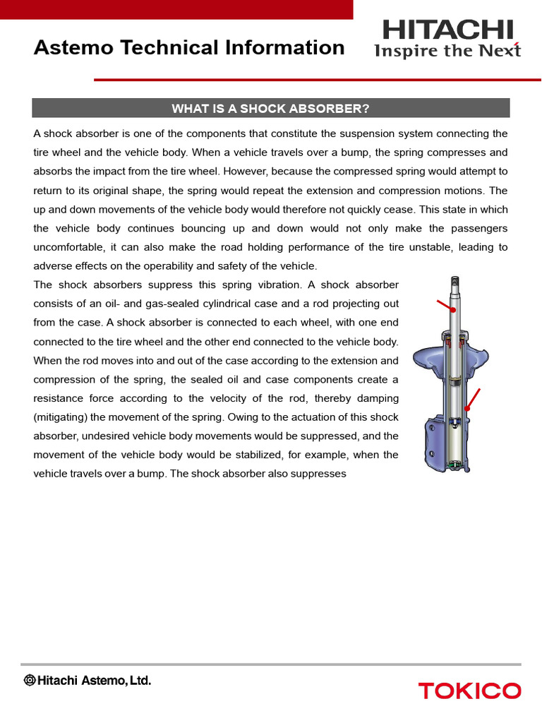 Hitachi-Shock Absorbers-Product Overview | PDF | Transportation ...