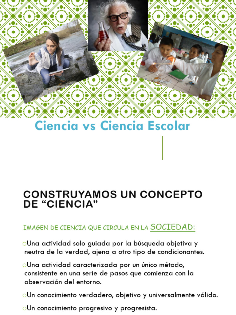 Ciencia y Ciencia Escolar: Definiciones Clave | PDF | Conocimiento ...