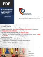 Bench Work | PDF | Industrial Processes | Tools