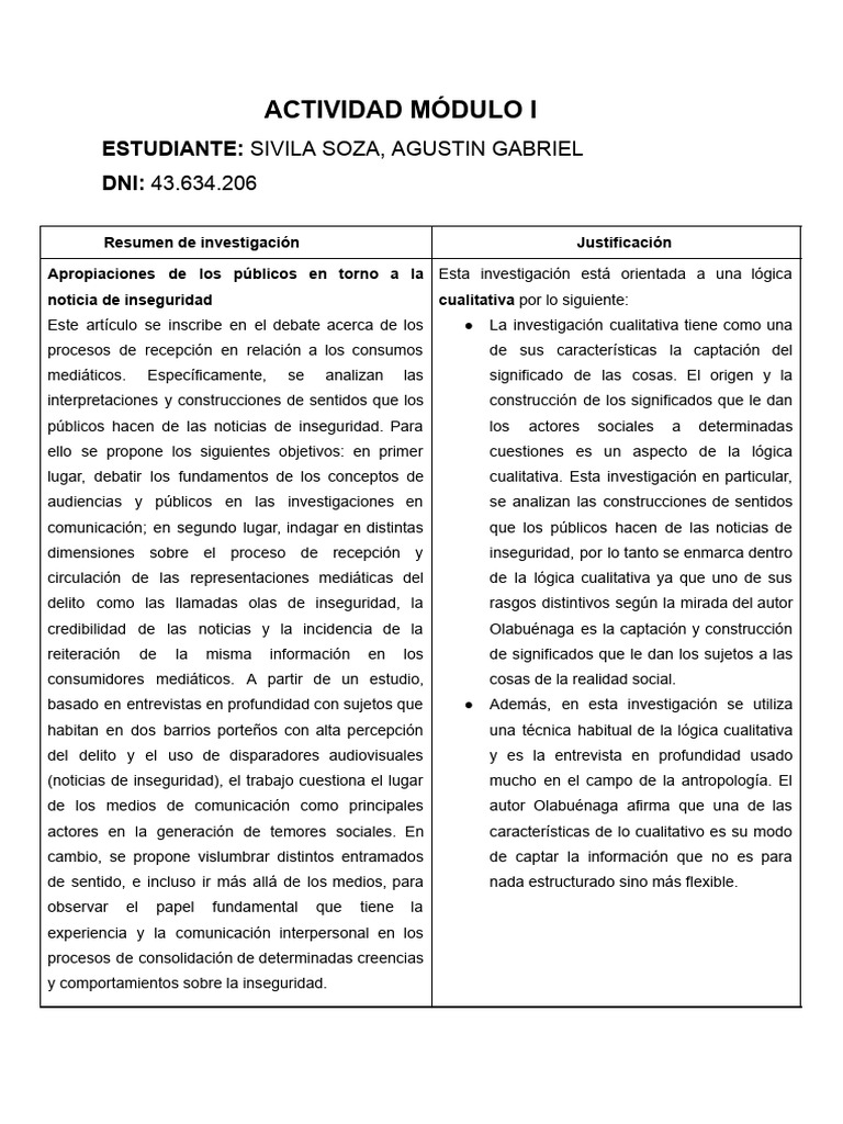 Sivila Soza, Agustin Gabriel | PDF | Metodología de encuesta ...