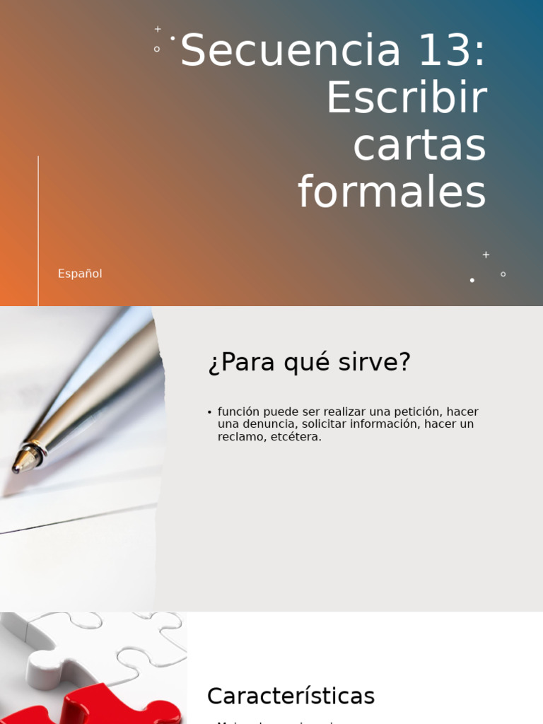 Secuencia 13 - Escribir Cartas Formales | PDF