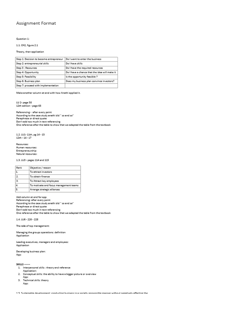 Assignment Format 2 | PDF