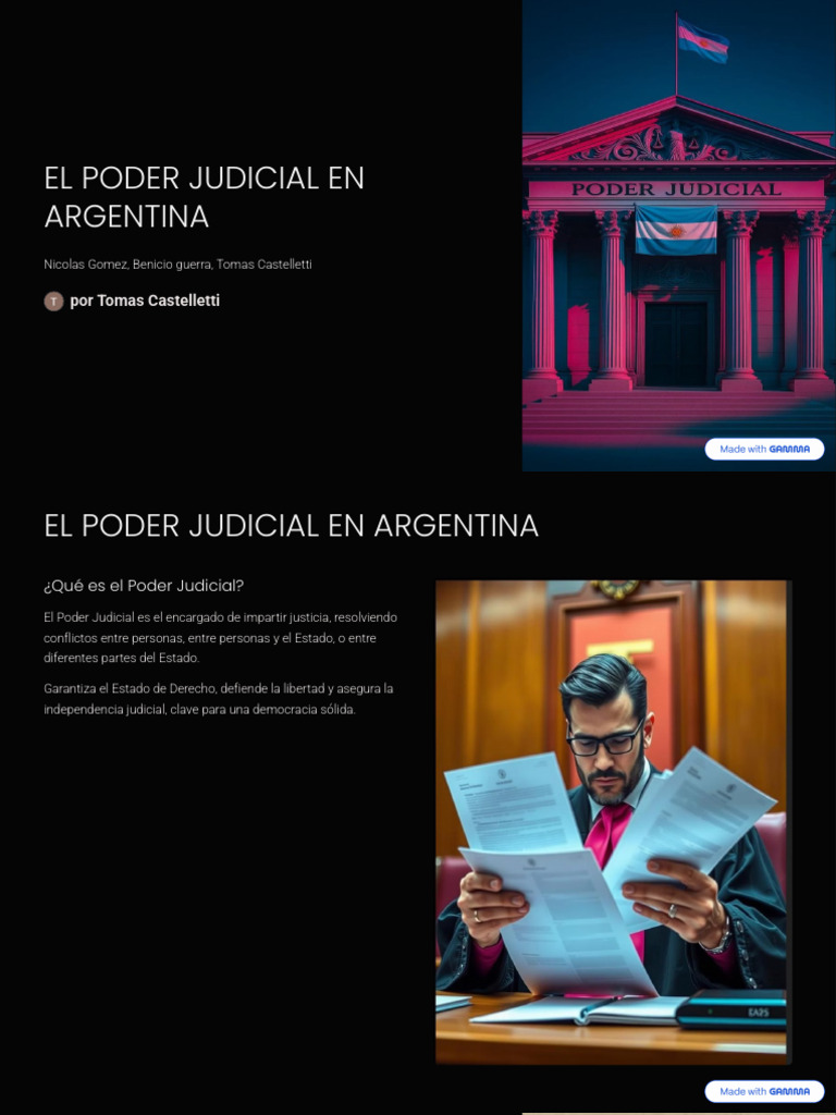 Funciones del Poder Judicial en Argentina | PDF | Judicaturas | Juez