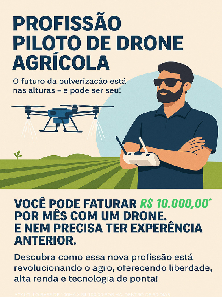 Profissão Piloto - eBook Agroacademy _v2 | PDF | Agricultura | Veículo aéreo não tripulado
