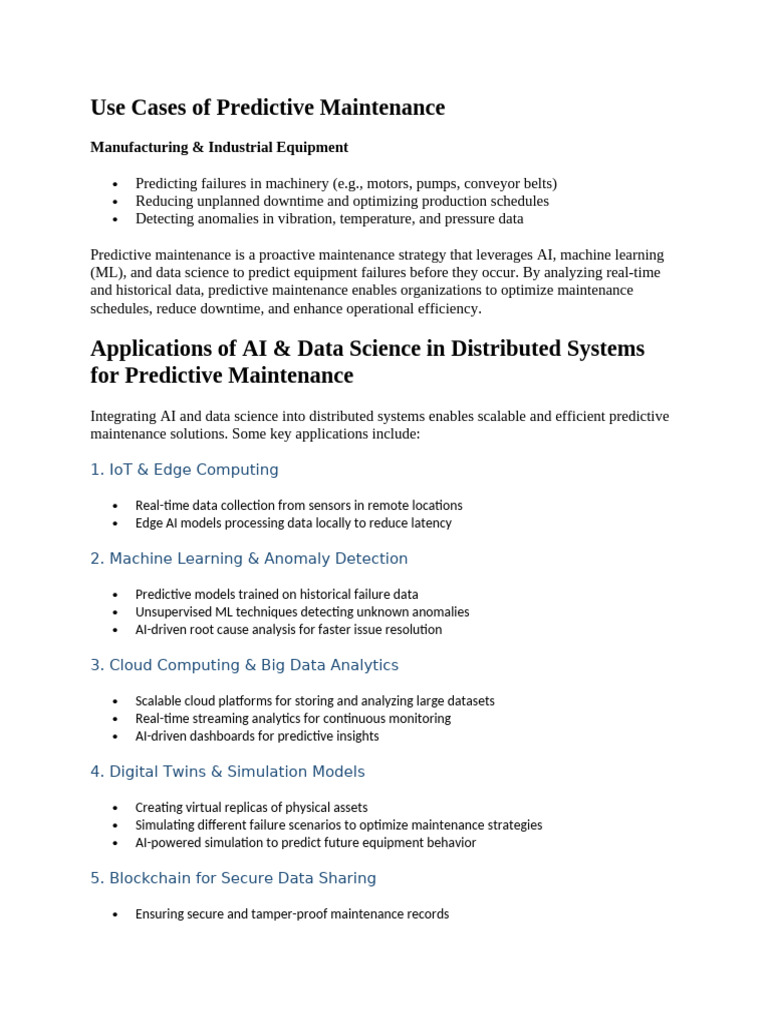 Use Cases and Application in DC | PDF | Artificial Intelligence ...