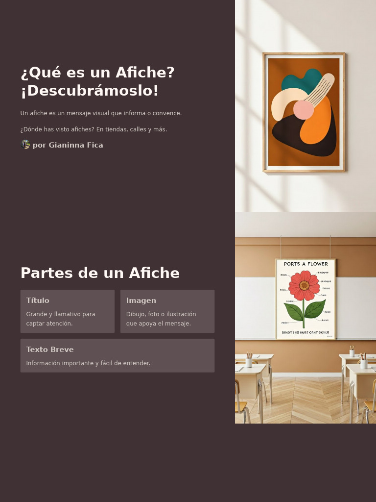 Que Es Un Afiche Descubramoslo | PDF