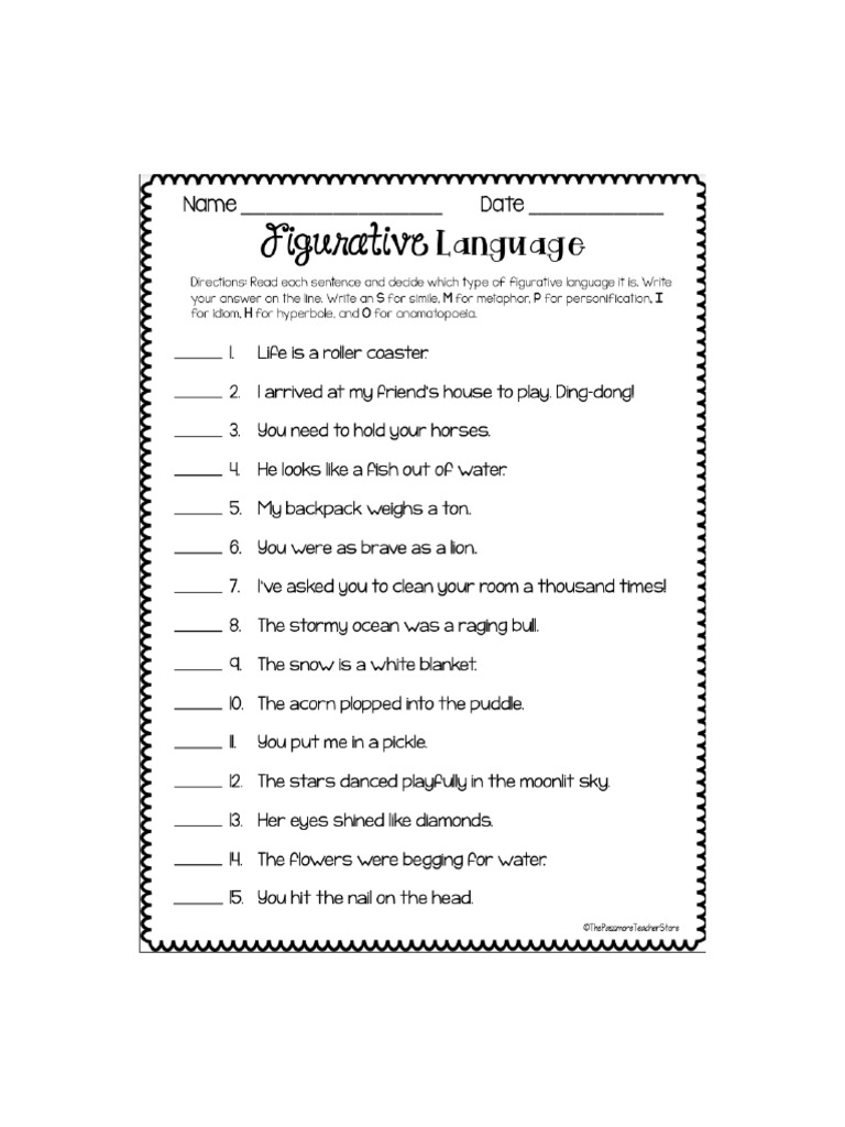Figurative Language 2 | PDF
