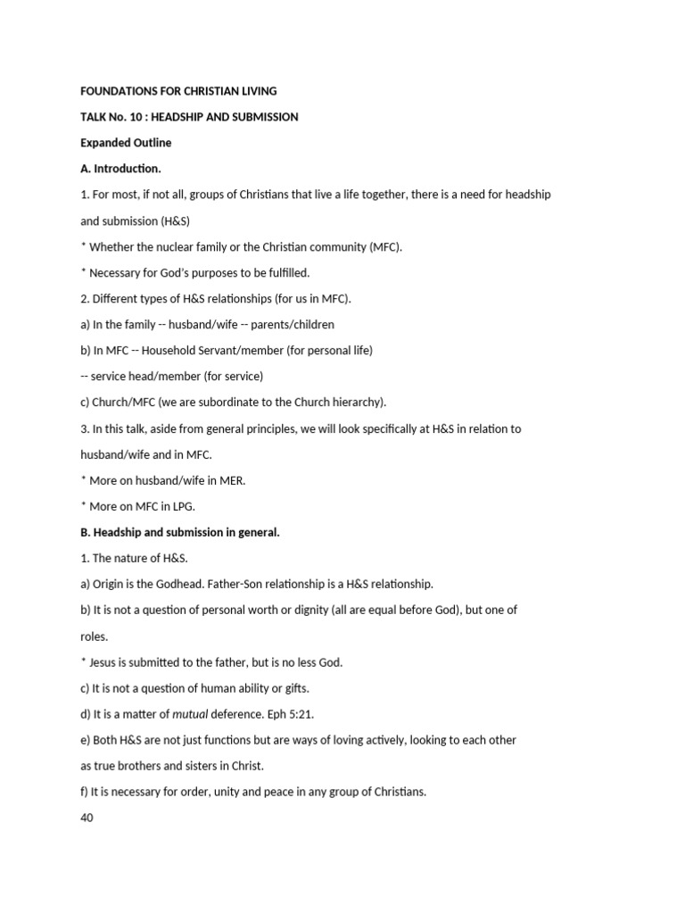 Biblical Headship and Submission Explained | PDF | Abrahamic Religions ...