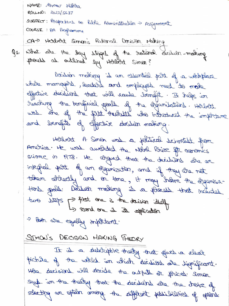 IA & CA Assignment 5537 Arnav | PDF