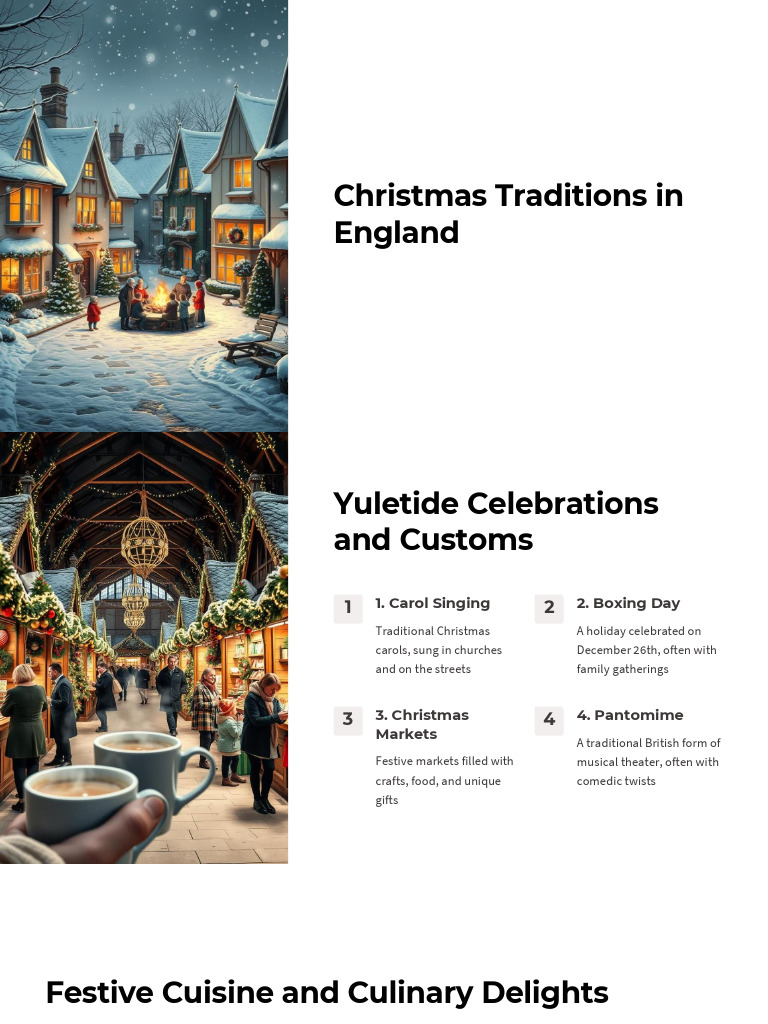 Christmas Traditions in England | PDF