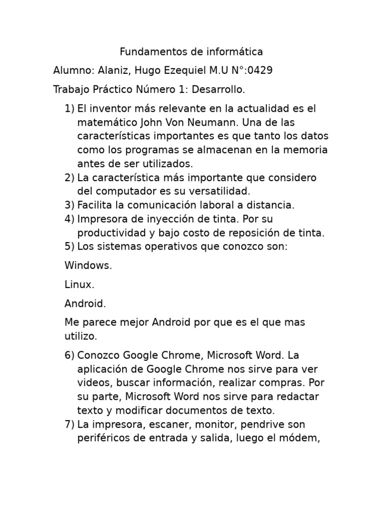 Tp1 Desarrollo | PDF