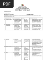 2025 Individual Work Plan | PDF | Teachers | Lesson Plan