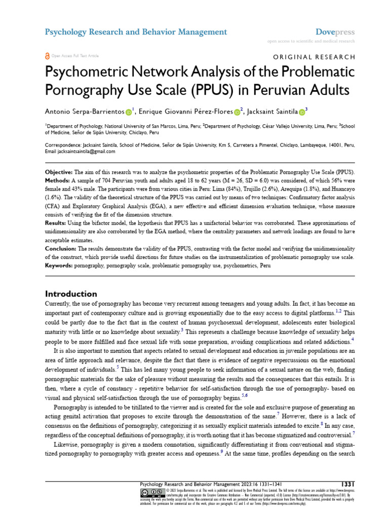 PRBM 398503 Psychometric Network Analysis of The Problematic ...