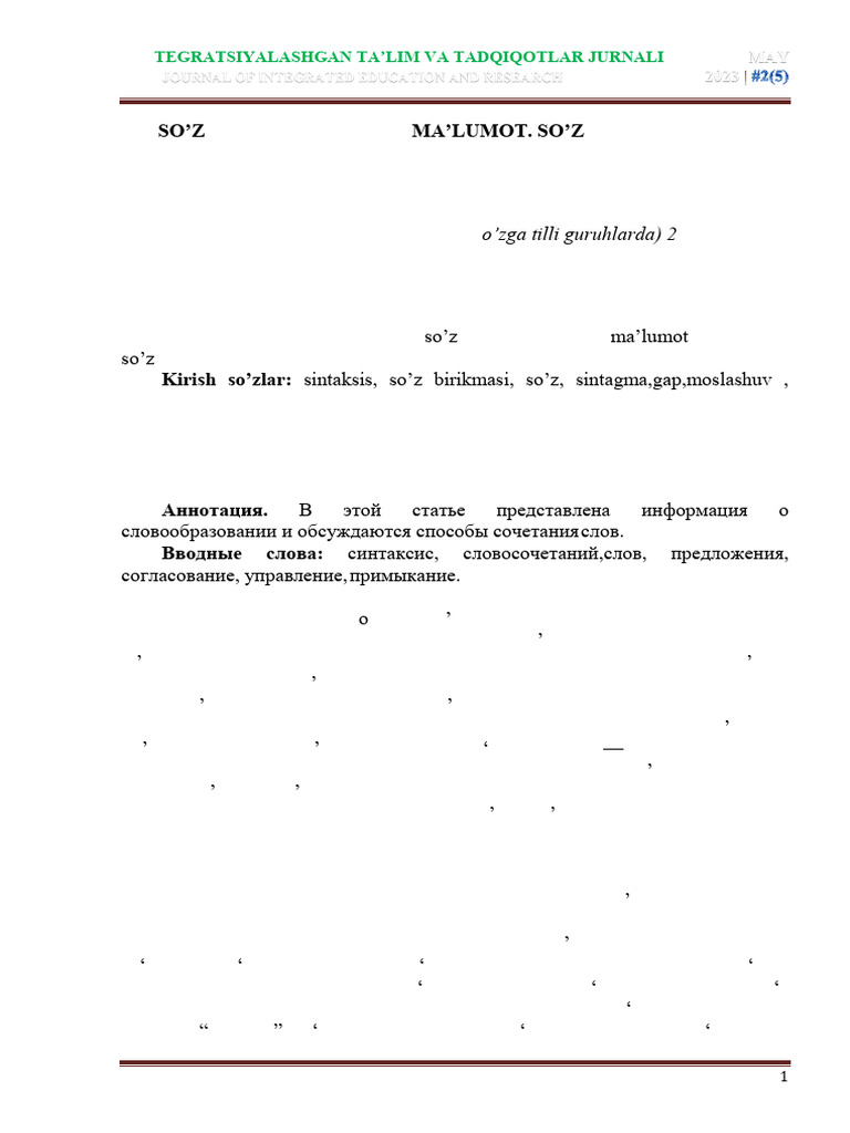 3+so'z+birikmasi+haqida+ma'lumot +so'z+birikmasining | PDF