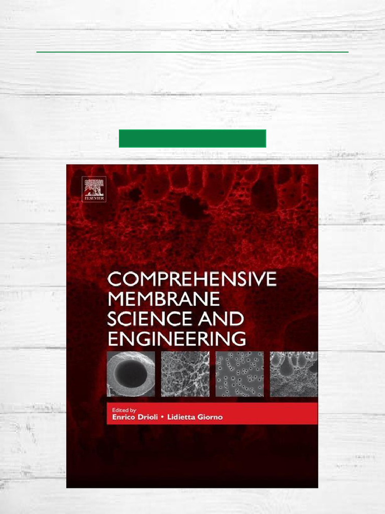 Hardcover Comprehensive Membrane Science and Engineering Digital PDF ...
