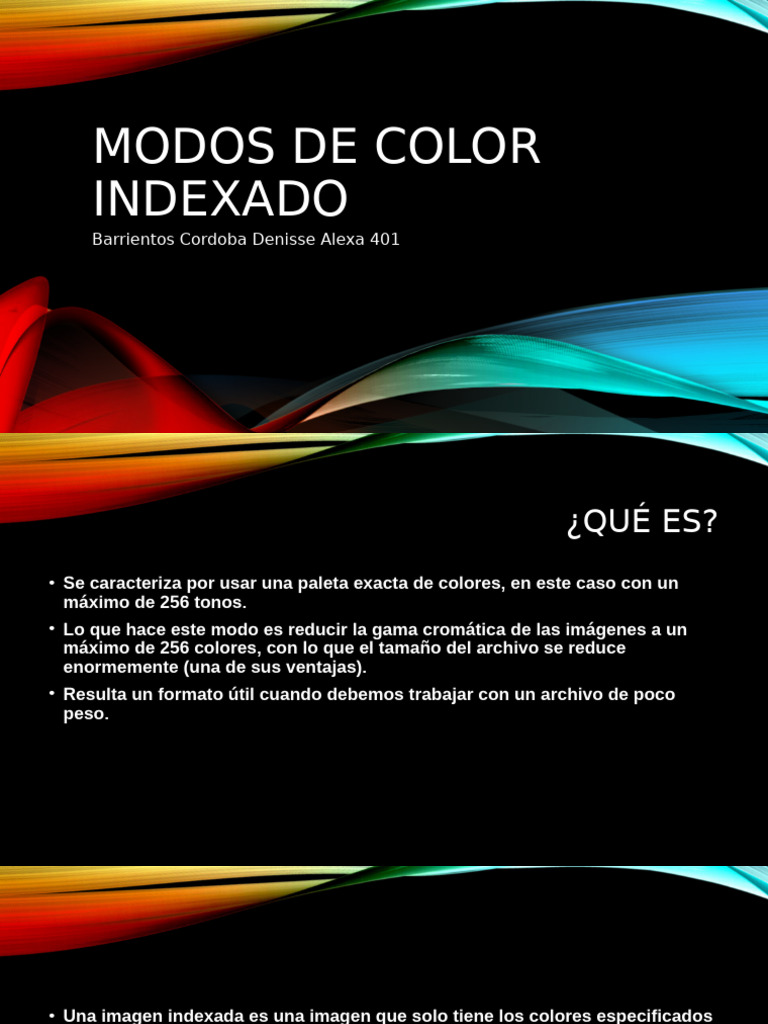 Modos de Color Indexado | PDF