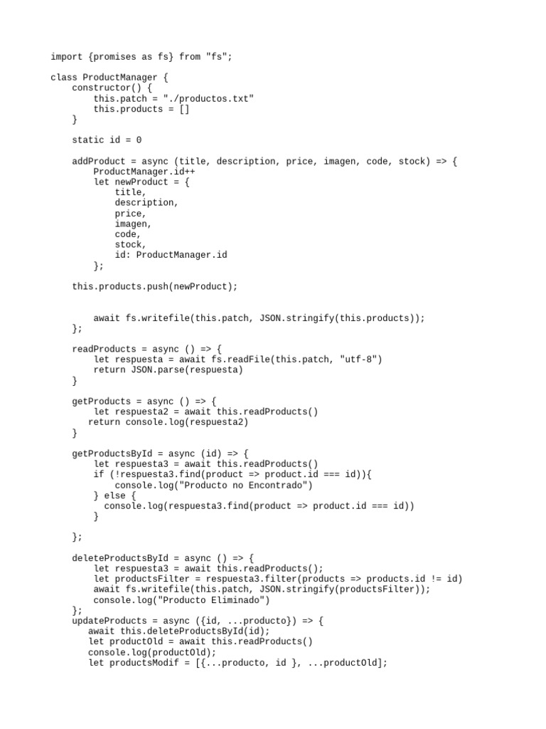 Backend - Entrega 2 | PDF