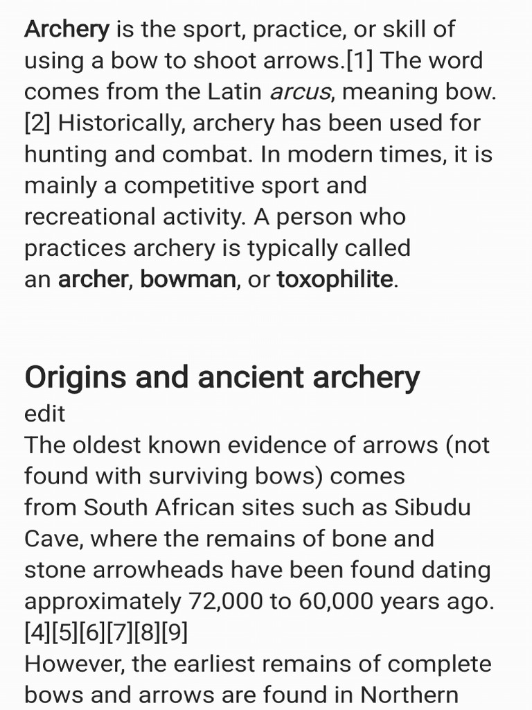 Archery | PDF