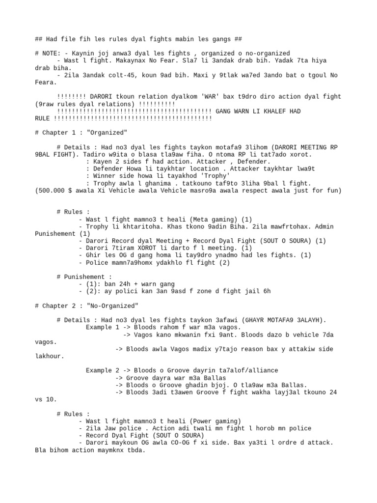 Gang Fights | PDF | Criminal Subcultures