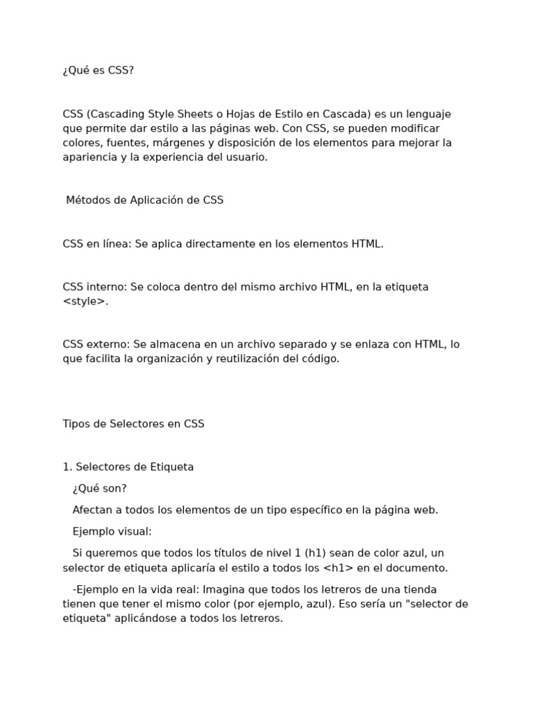 Qué Es CSS | PDF | Hipertexto | ciberespacio